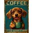 Dachshund Diamond Painting Kits For Adults Dachshund Drinks Coffee ...