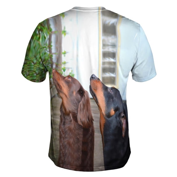 Dachshund Doberman Statues Mens T-Shirt All Over Print - Walmart.com