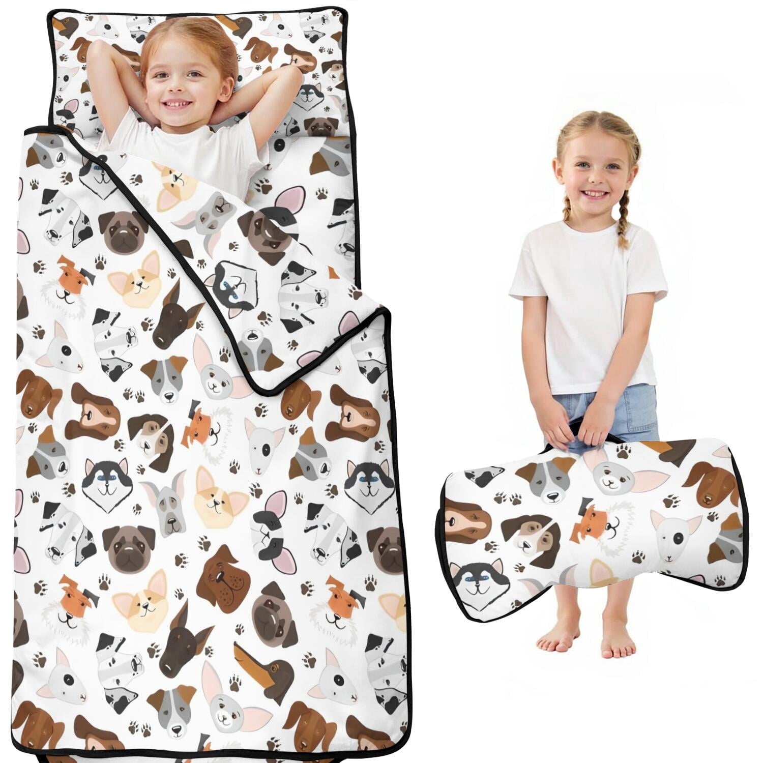 Dachshund Dog Boston Terrier Dog Toddler Nap Mats for Kids Preschool ...