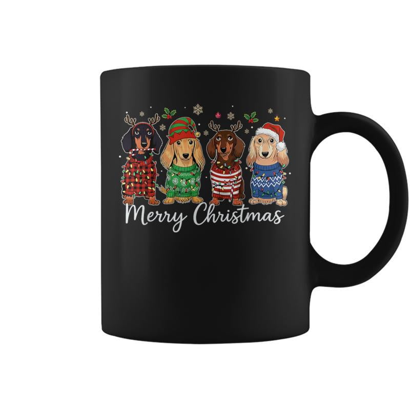 Dachshund Dog Christmas Lights Santa Xmas Pet Dog Coffee Mug - Walmart.com