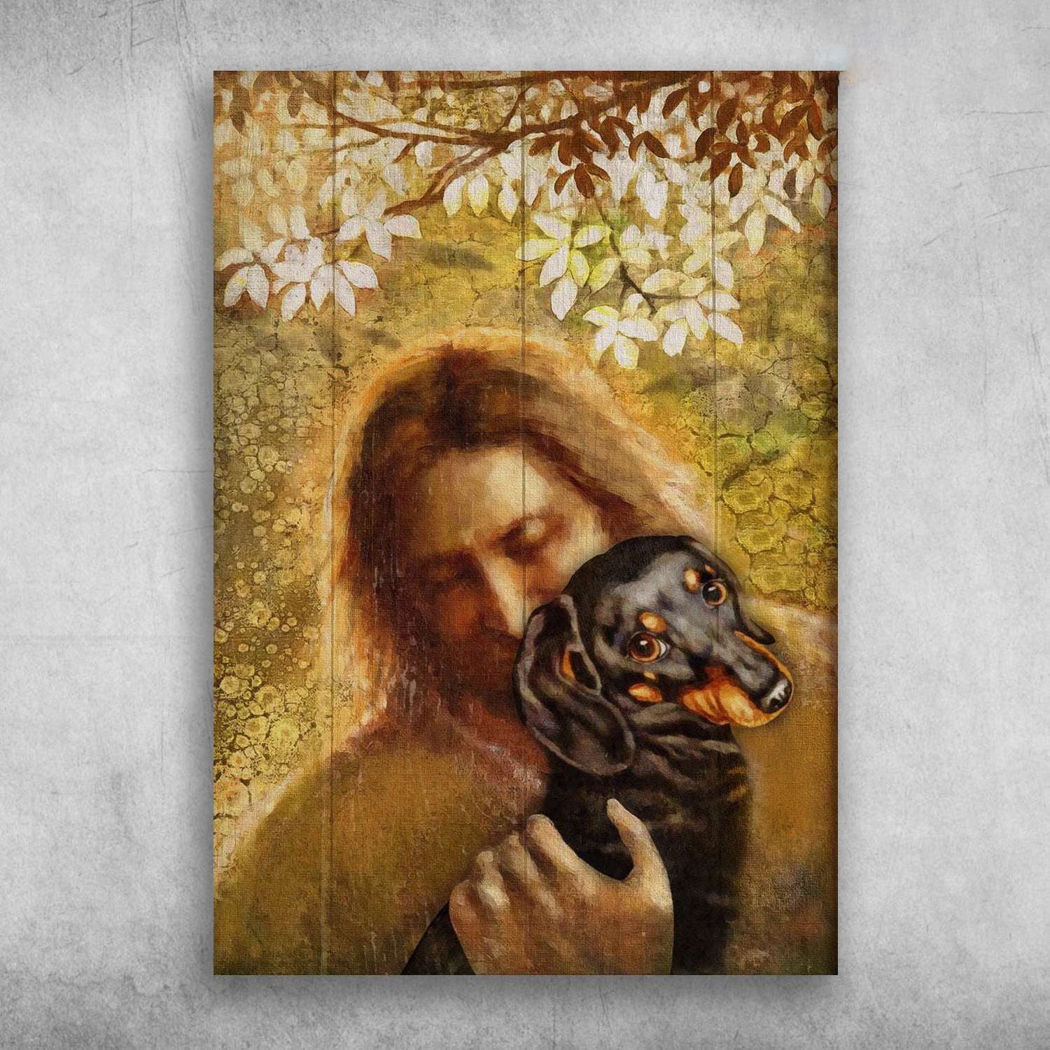 Dachshund Dog, Dachshund God, Jesus Dog Lover 11 x 17 Inch Poster ...