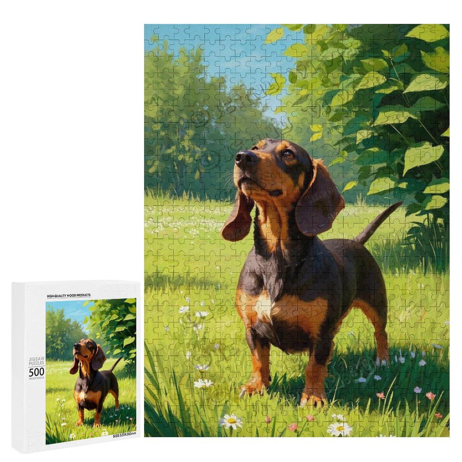 Dachshund Dog Family Jigsaw Puzzle, 500 Pieces, Featuring Adorable Dog ...
