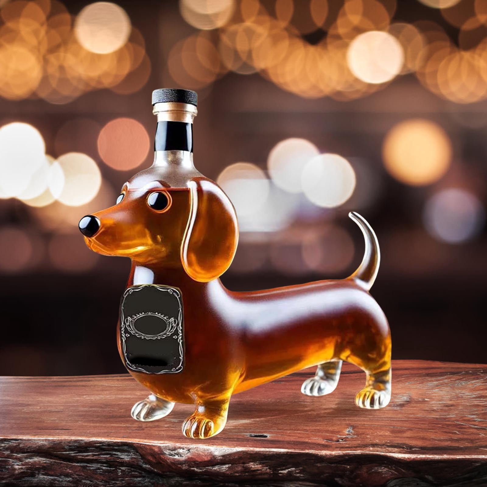 Dachshund Dog Glass Bottle Gift Clearance, Funny Sculpted Dachshund ...