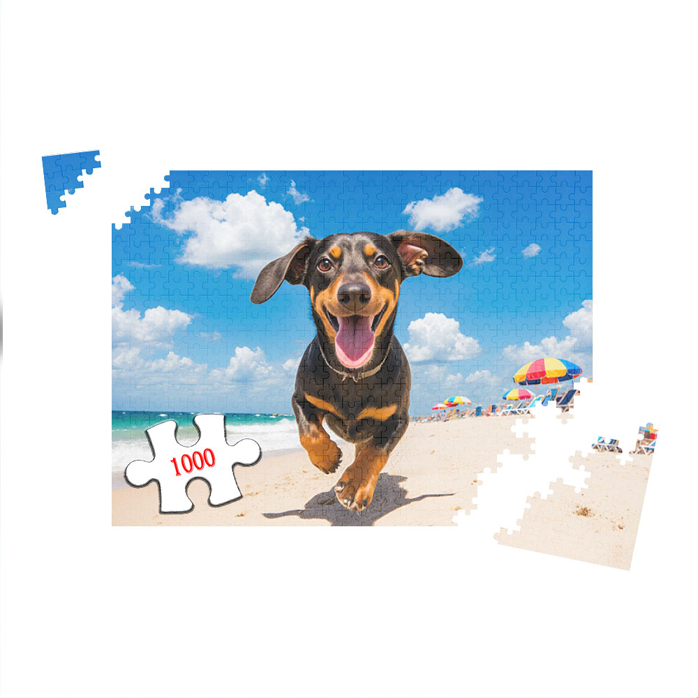Dachshund Dog Jigsaw Puzzle 1000 Pieces for Adults Teens Summer Beach ...