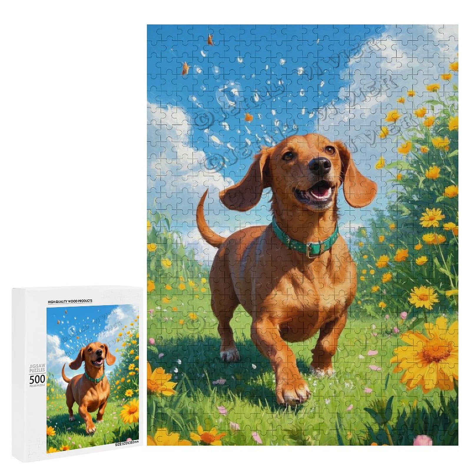 Dachshund Dog Jigsaw Puzzle for Adults, 500 Pieces, Dog Lovers' Delight ...