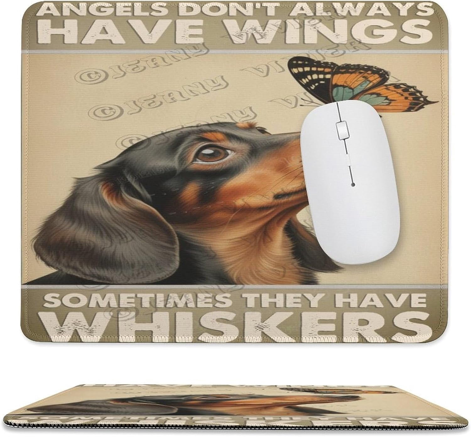 Dachshund Dog Mouse Pad, Cute Dog Mouse Pad Design, Mouse Mat Non-Slip ...