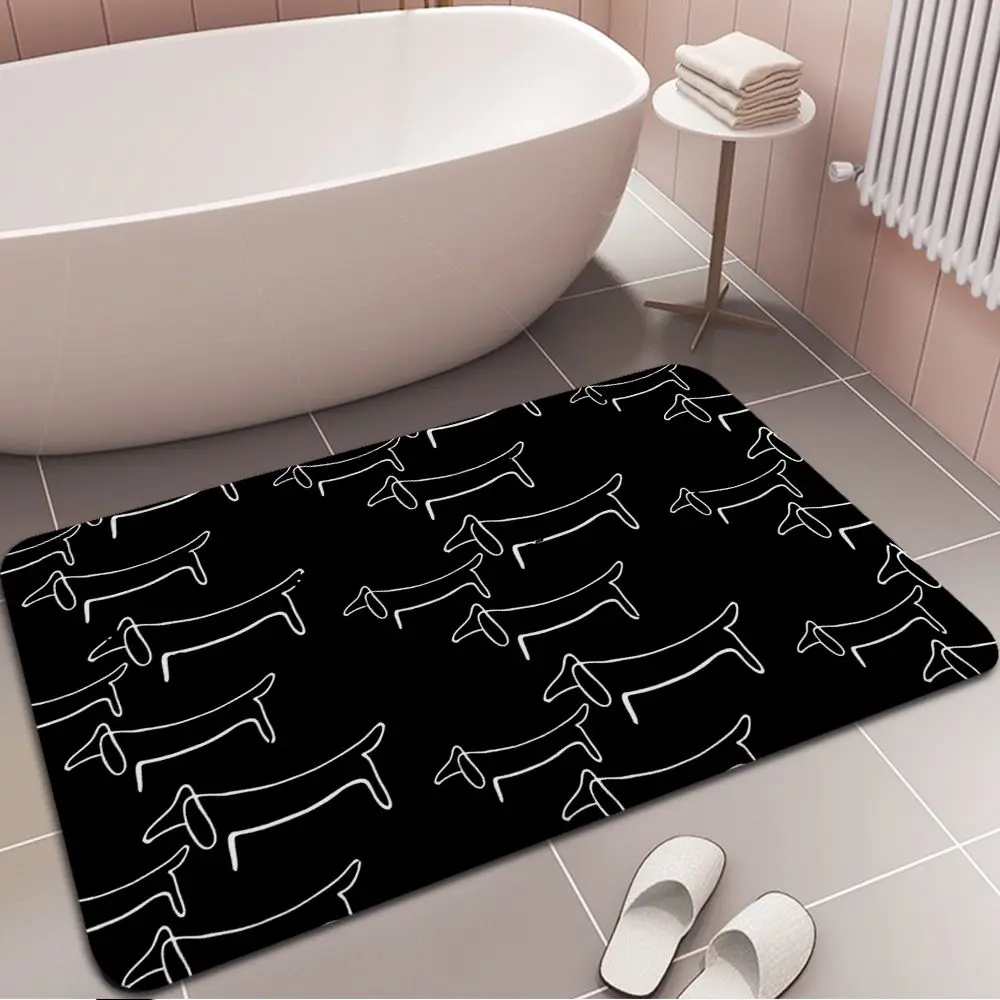 Dachshund Dog Pattern Carpet Entrance Doormat Carpets Home ration Non ...