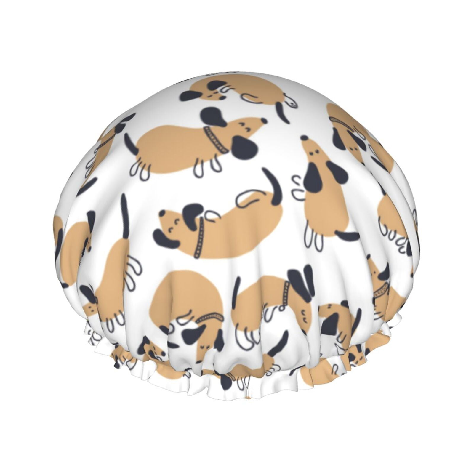 Dachshund Dog Puppy Interesting Shower Cap, Reusable Bath Hair Hat for ...