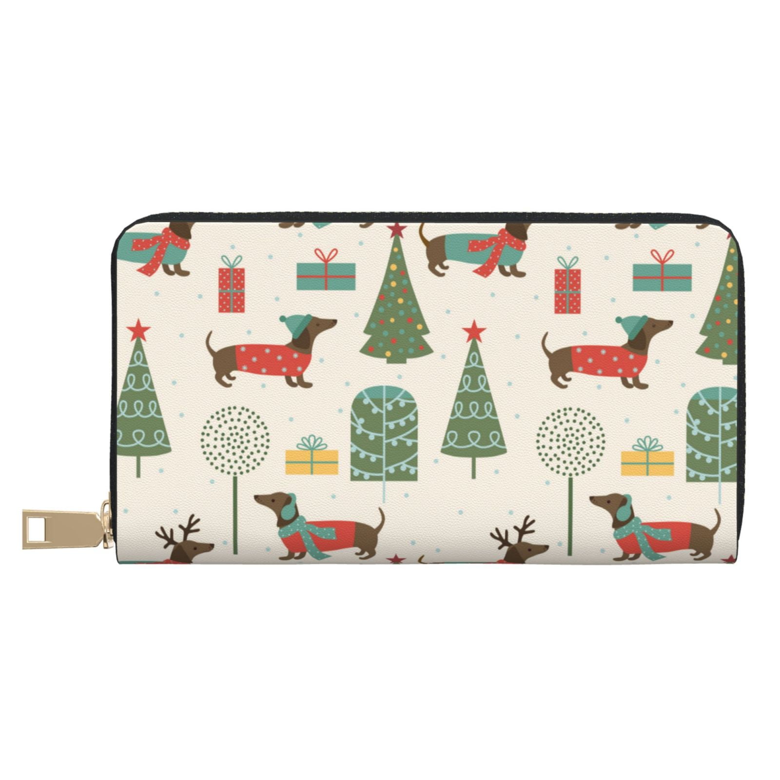 Dachshund Dog Puppy No.1020 Wallet Women, Leather Bifold Multi Card ...