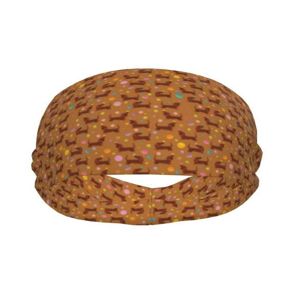 Dachshund Dog Puppy No.1036 Sports Headbands for Men/Women Workout ...