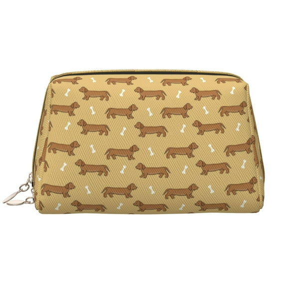 Dachshund Dog Puppy No.1047 Makeup Bag, Large Capacity Cosmetic Bag ...
