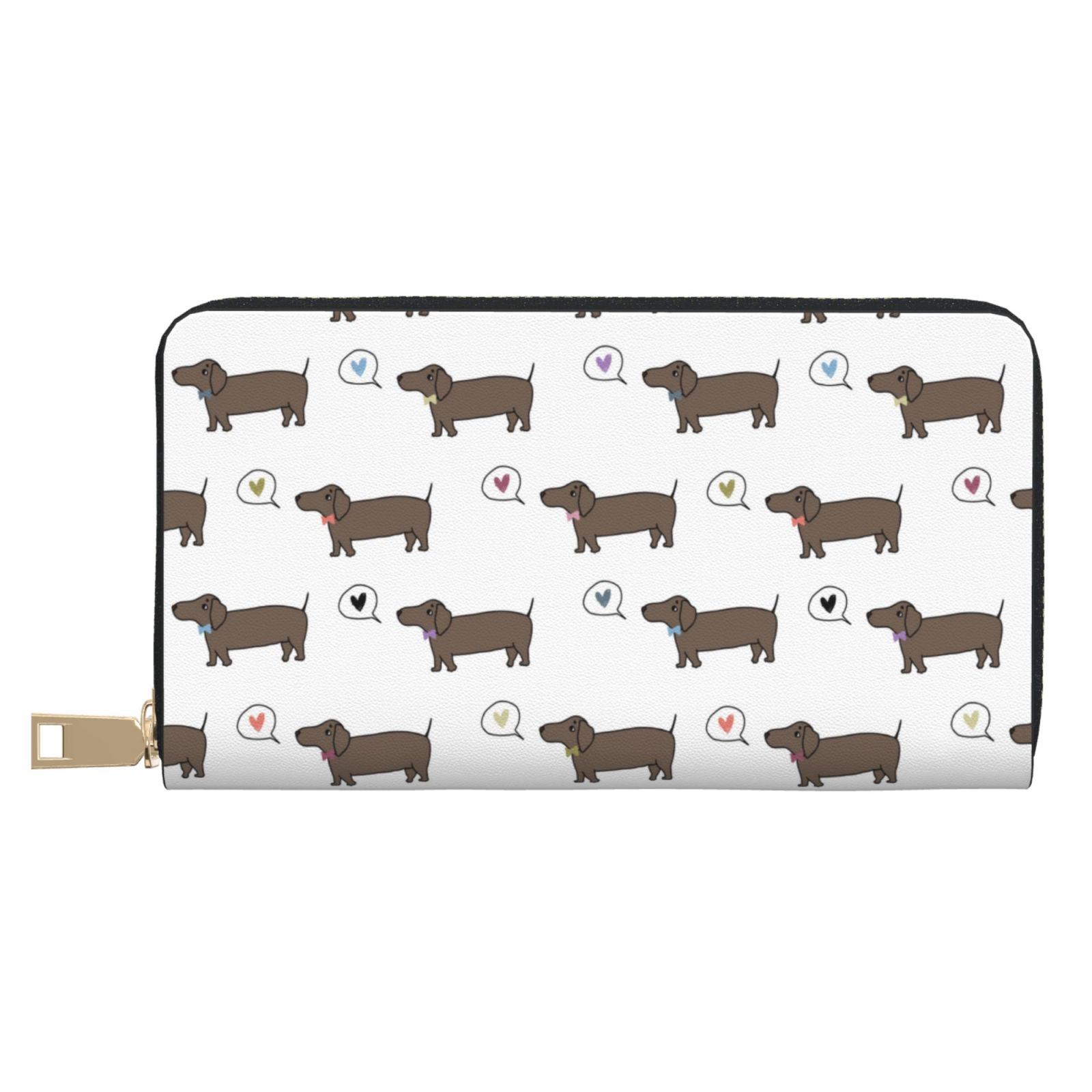 Dachshund Dog Puppy No.1052 Wallet Women, Leather Bifold Multi Card ...