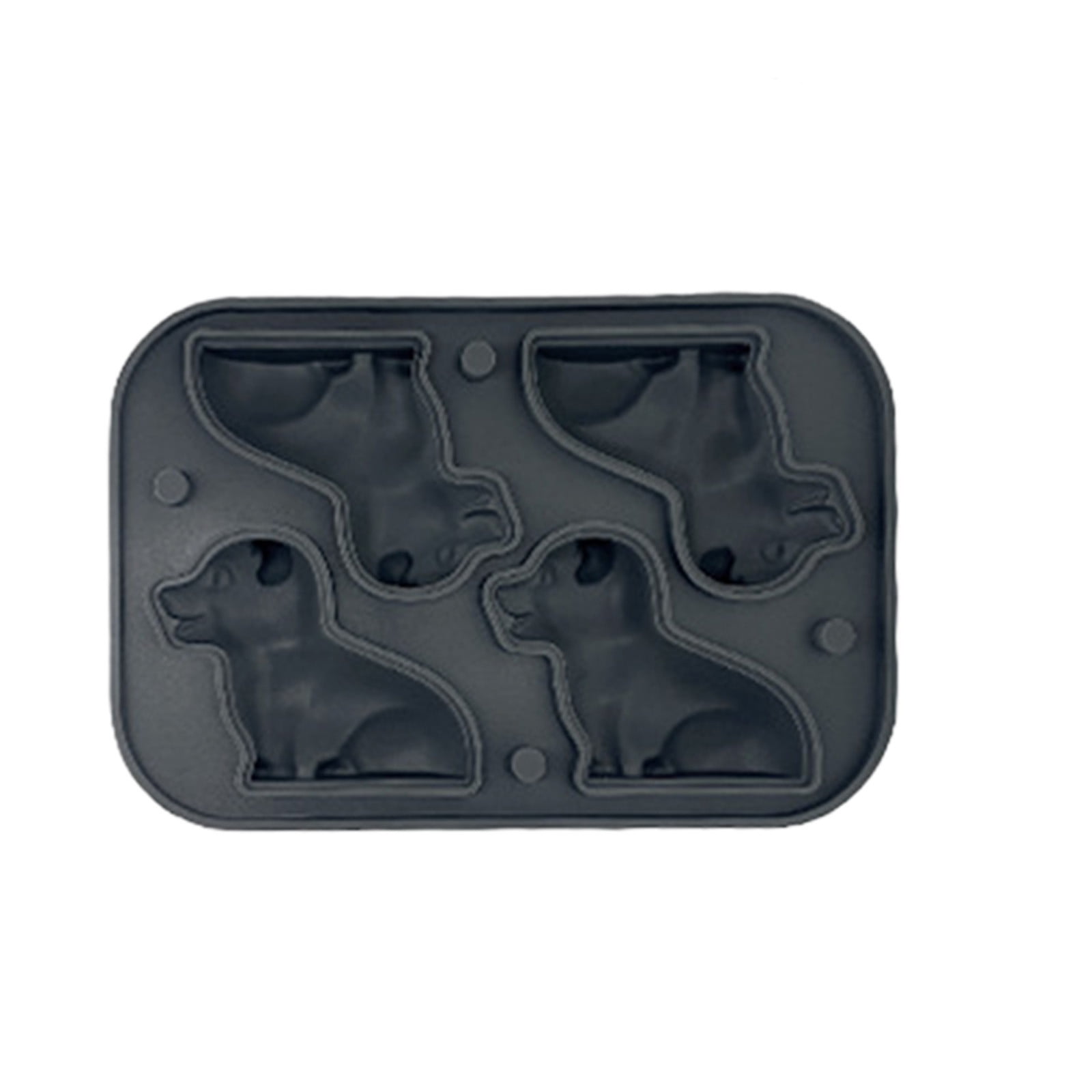 Dachshund Dog Shaped Ice 4 Hole Shapes Large Dachshund Dog Ice Tray For ...