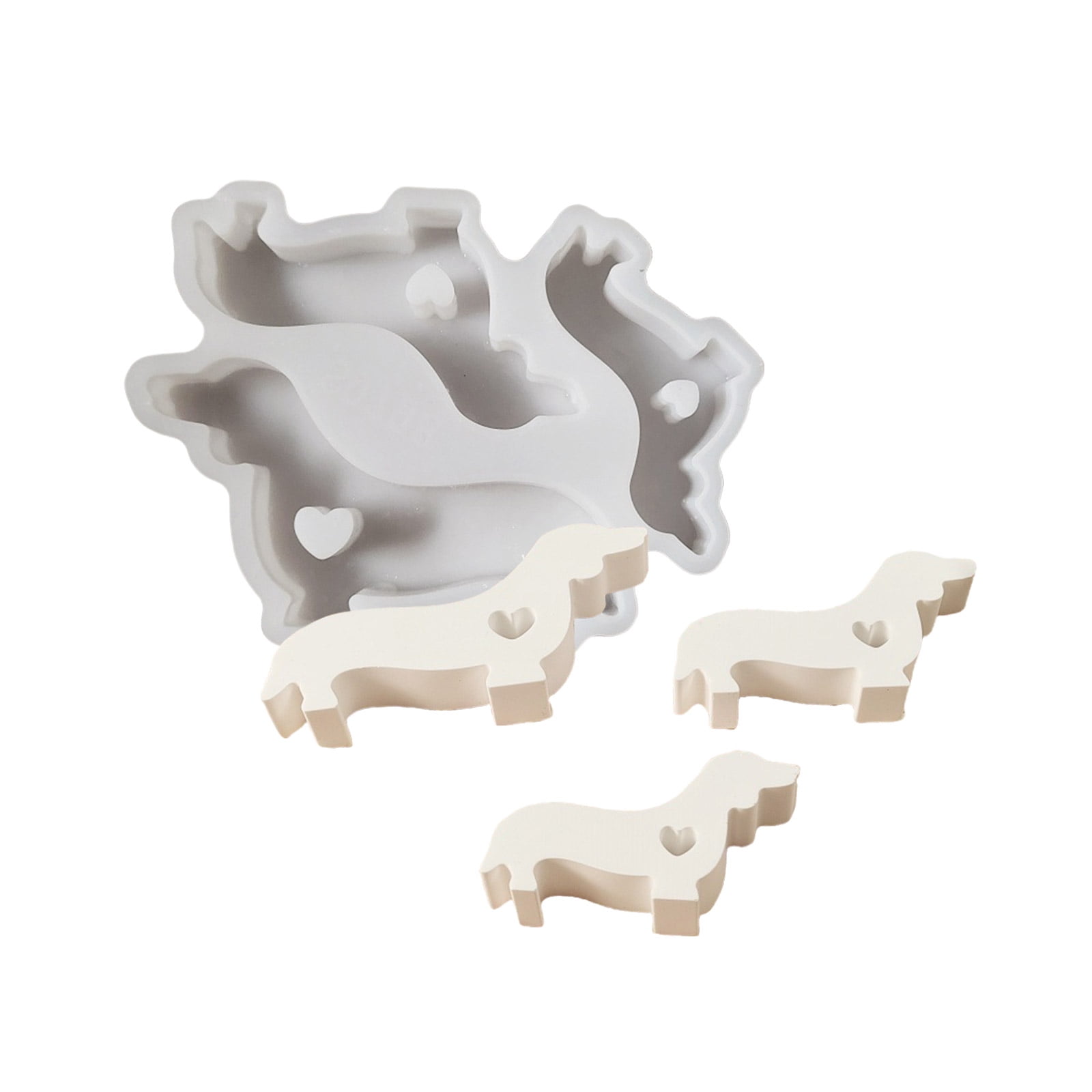 Dachshund Dog Silicone Molds for Epoxy Resin Handmade Cement Gypsum ...