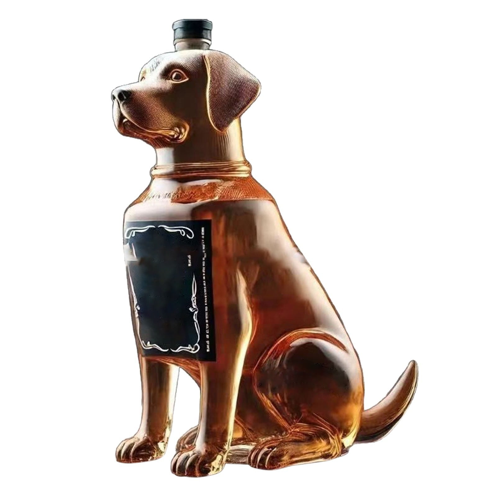 Dachshund Dog Whiskey Decanter,Lead-Free Glass Animal Whiskey Bottle ...