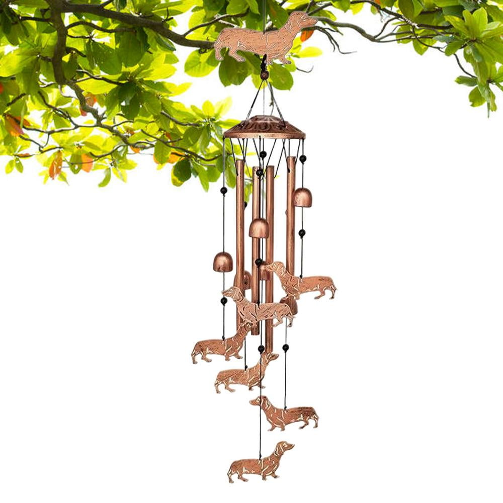 Dachshund Dog Wind Chimes for Outside, Wind Chime Garden Decor, Dog ...