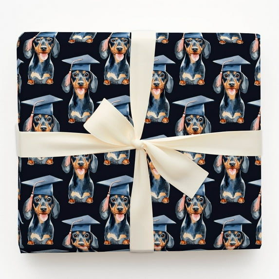 Dachshund Dog in Graduation Cap Gift Wrapping Paper - Walmart.com