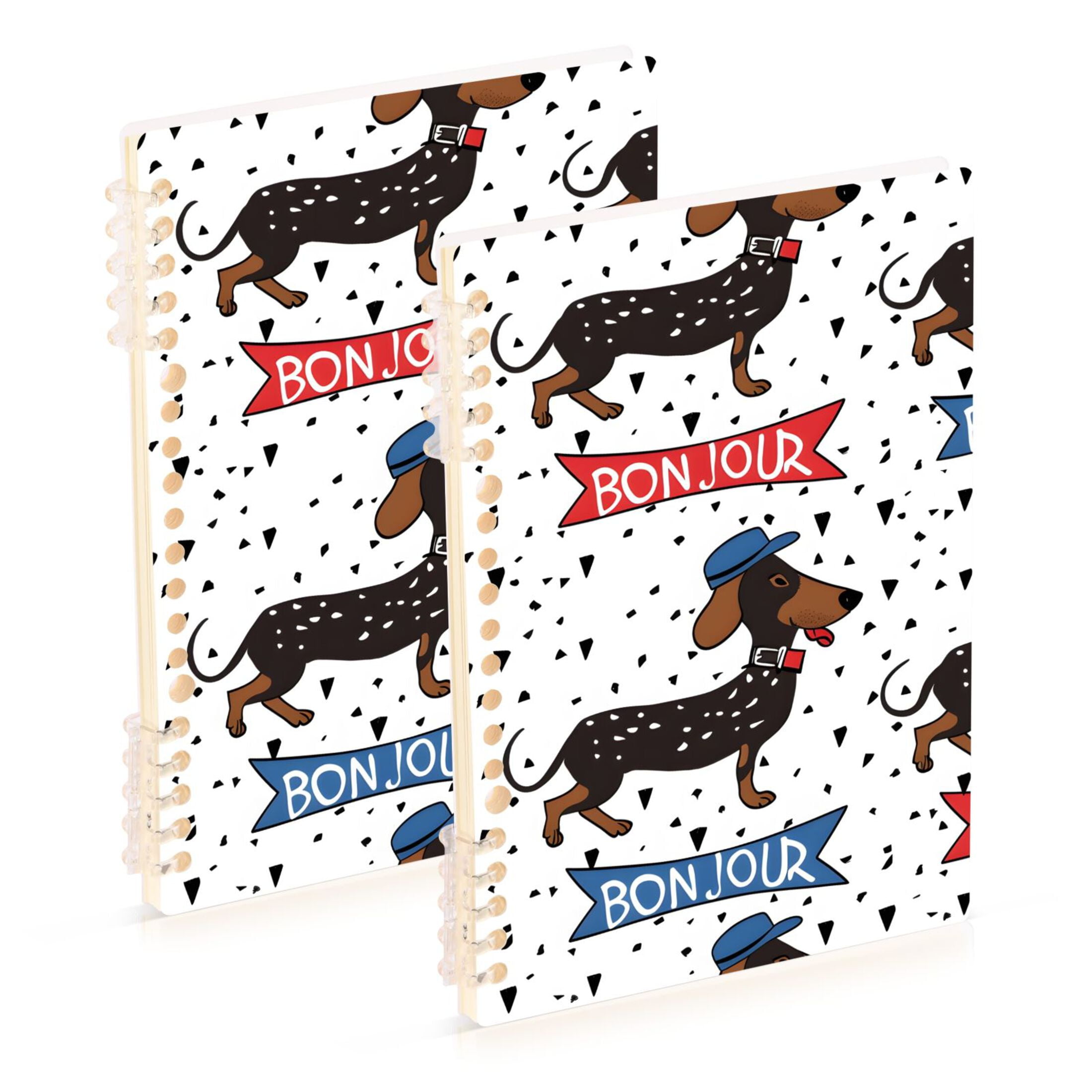 Dachshund Dogs Ring Binder Notebook Journey Note Diary College Ruled ...