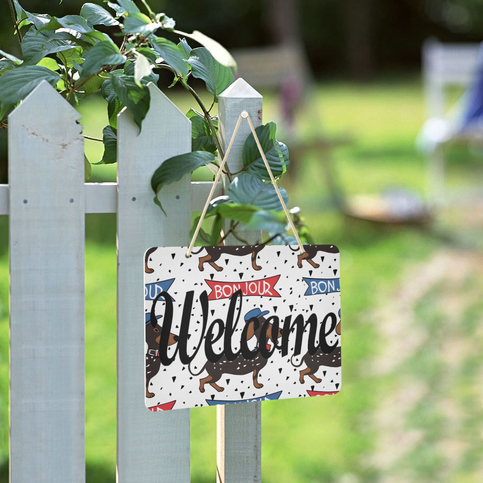 Dachshund Dogs Welcome Sign for Front Door Porch Wreath Door Sign Home ...