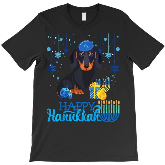 Dachshund Doxie Hanukkah Chanukah Menorah Christmas Wiener Dog Themed ...