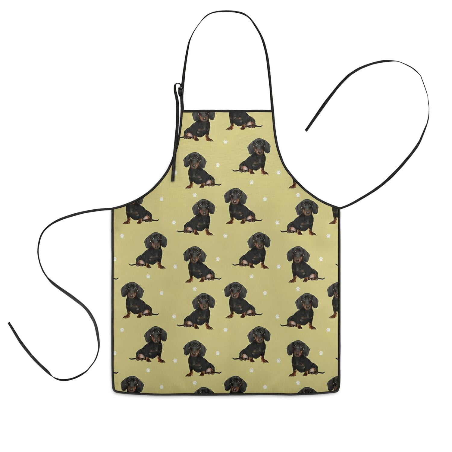 Dachshund Footprint Kids Aprons for Girls and Boys,Adjustable Neck ...