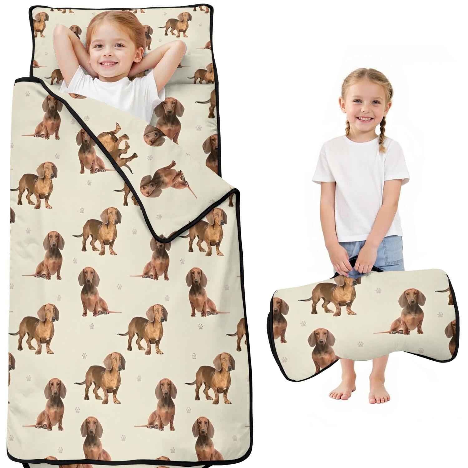 Dachshund Footprint Toddler Nap Mats for Kids Preschool,Sleeping Mat ...