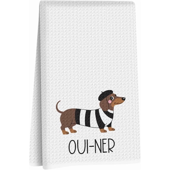 Dachshund Kitchen Towels 26x18 Inch, Dachshund Gifts Reusable Cleaning ...