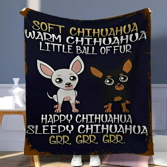 Dachshund Letter Print Slogan Print Blanket, Halloween Decor Cool ...