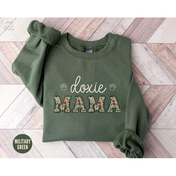 Dachshund Mom Sweatshirt, Doxie Mama Crewneck, Dachshund Lover Dog ...