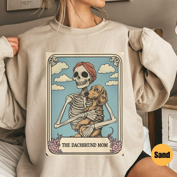 Dachshund Mom T-Shirt, Dachshund Tarot Card Dog Mom Gift, Doxie Mama ...