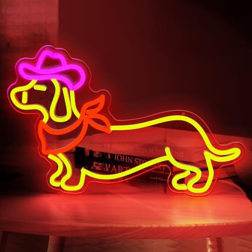 Dachshund Neon Sign, Dachshund Gifts for Women Boy Girl, Weiner Dog ...