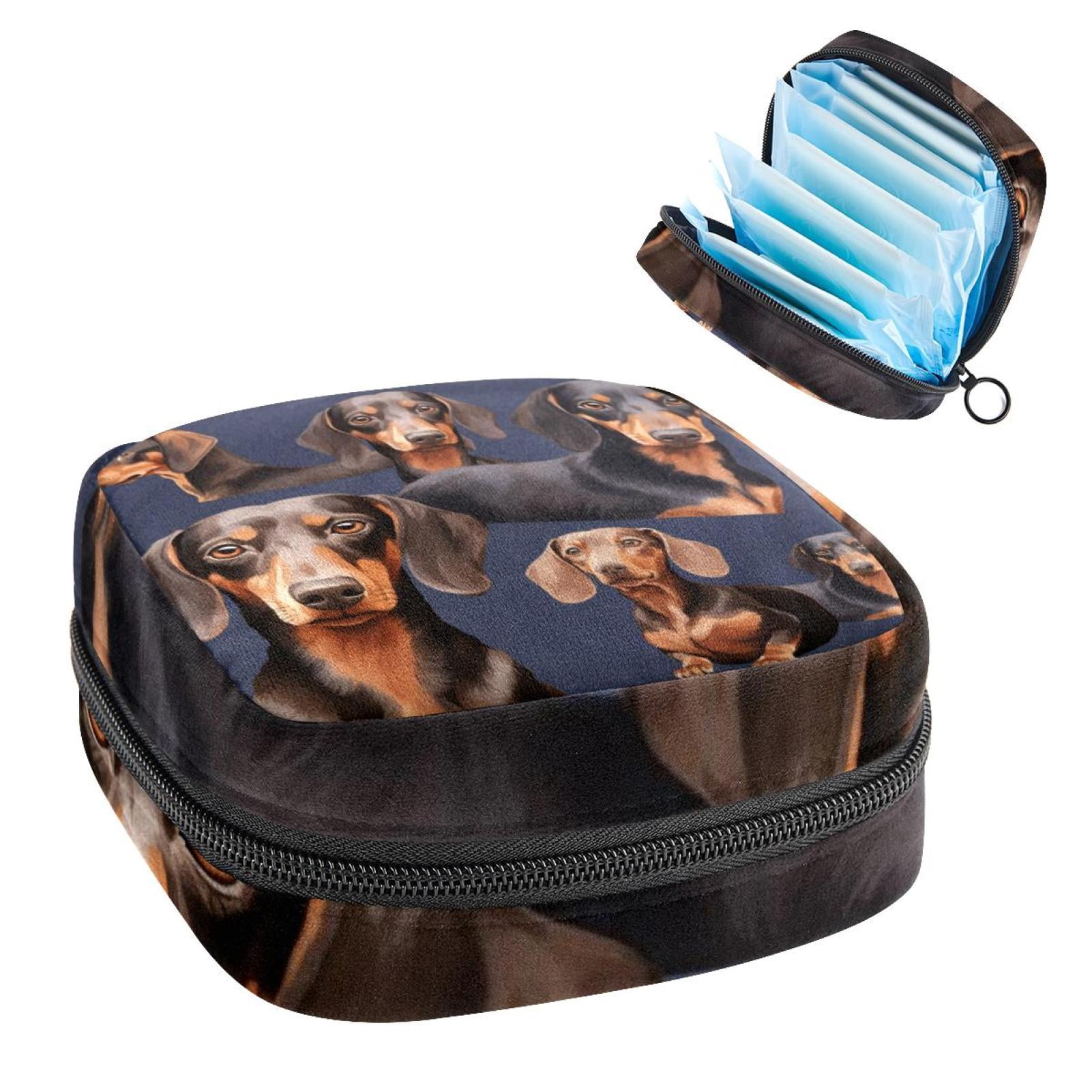 Dachshund Pad Bag Storage Organizer Pouch for Menstrual Hygiene ...