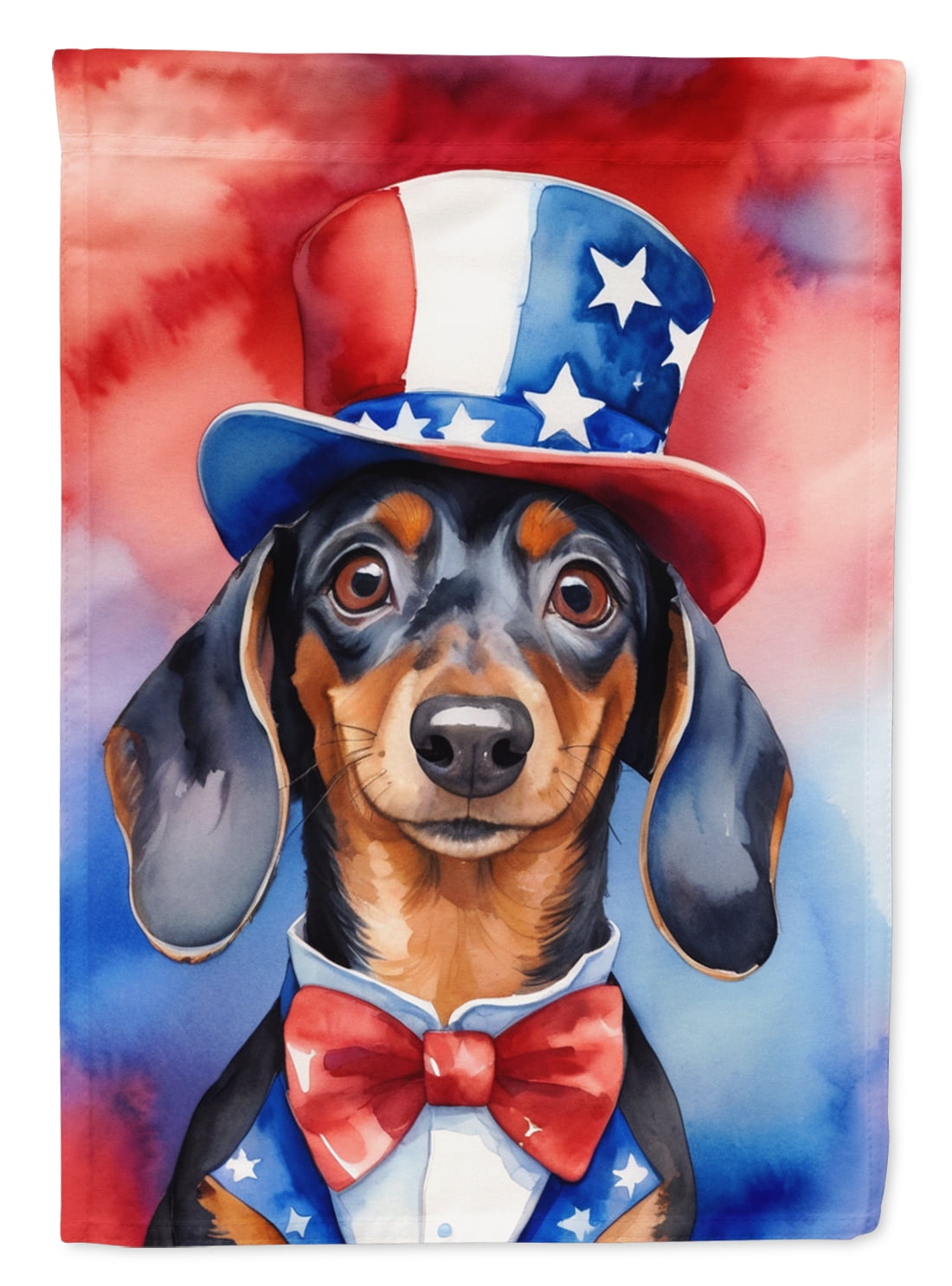 Dachshund Patriotic American House Flag - Walmart.com