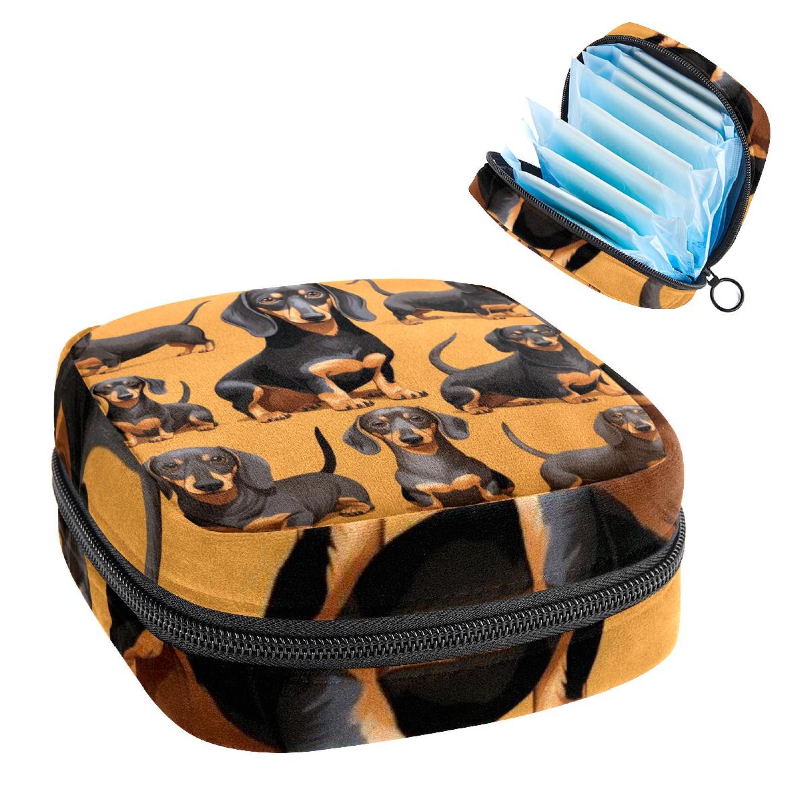 Dachshund Period Pouch: Stylish Sanitary Napkin Bag, Travel Pouch ...
