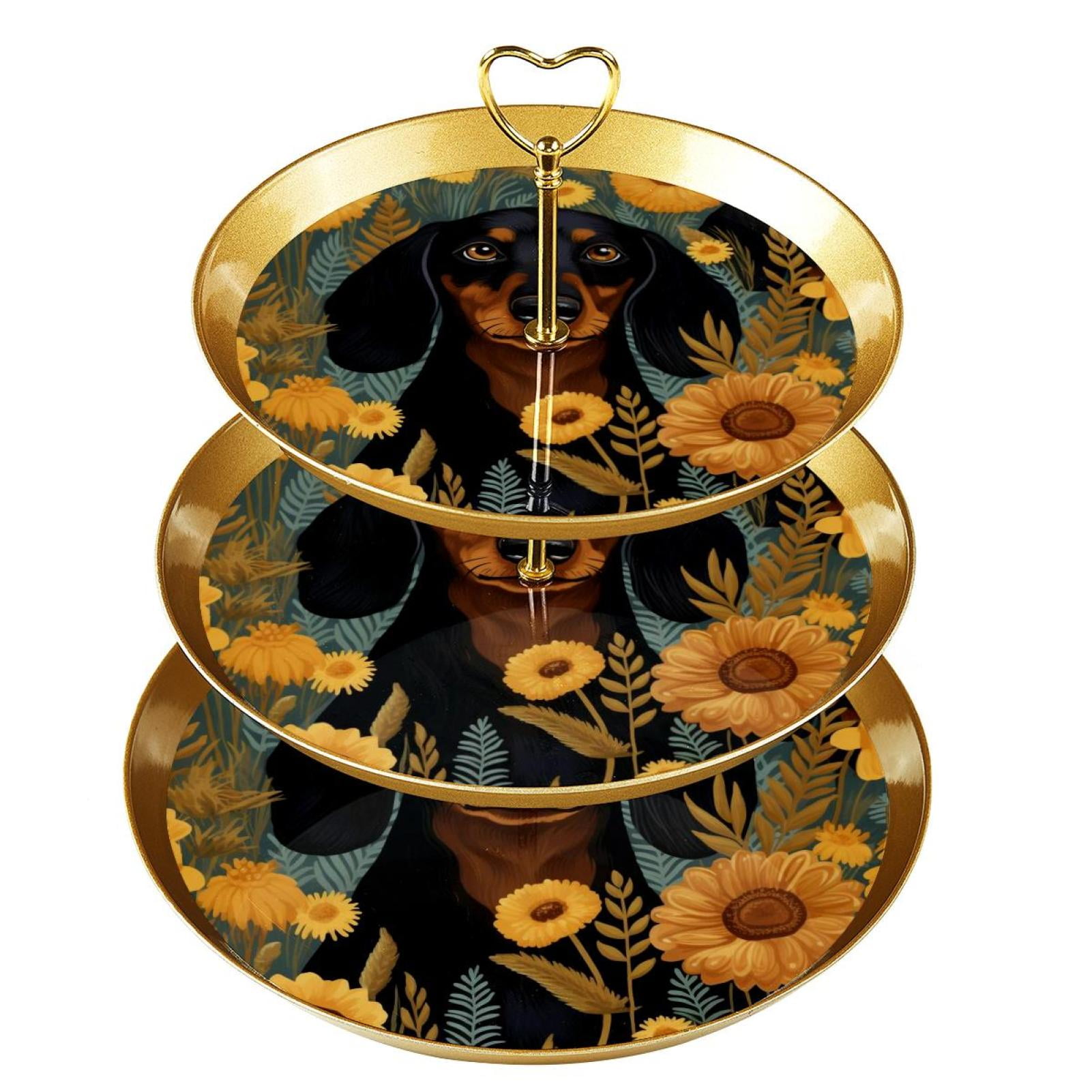 Dachshund Plastic Discs Hanging Organizer for Dessert Table | Iron ...