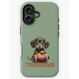 Dachshund Plays Football Cute Sports Cartoon Illustration iPhone Case ...