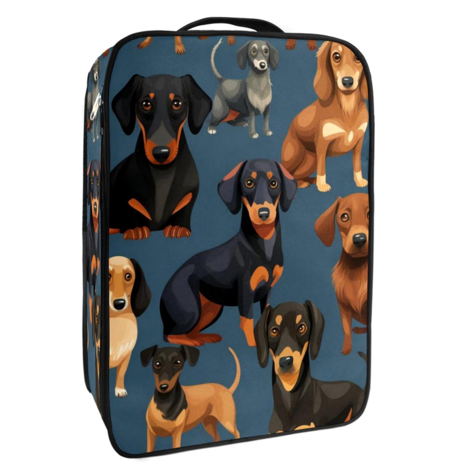 Dachshund Polyester Shoe Storage Box - 23x31cm/9x12in Shoe Organizer ...