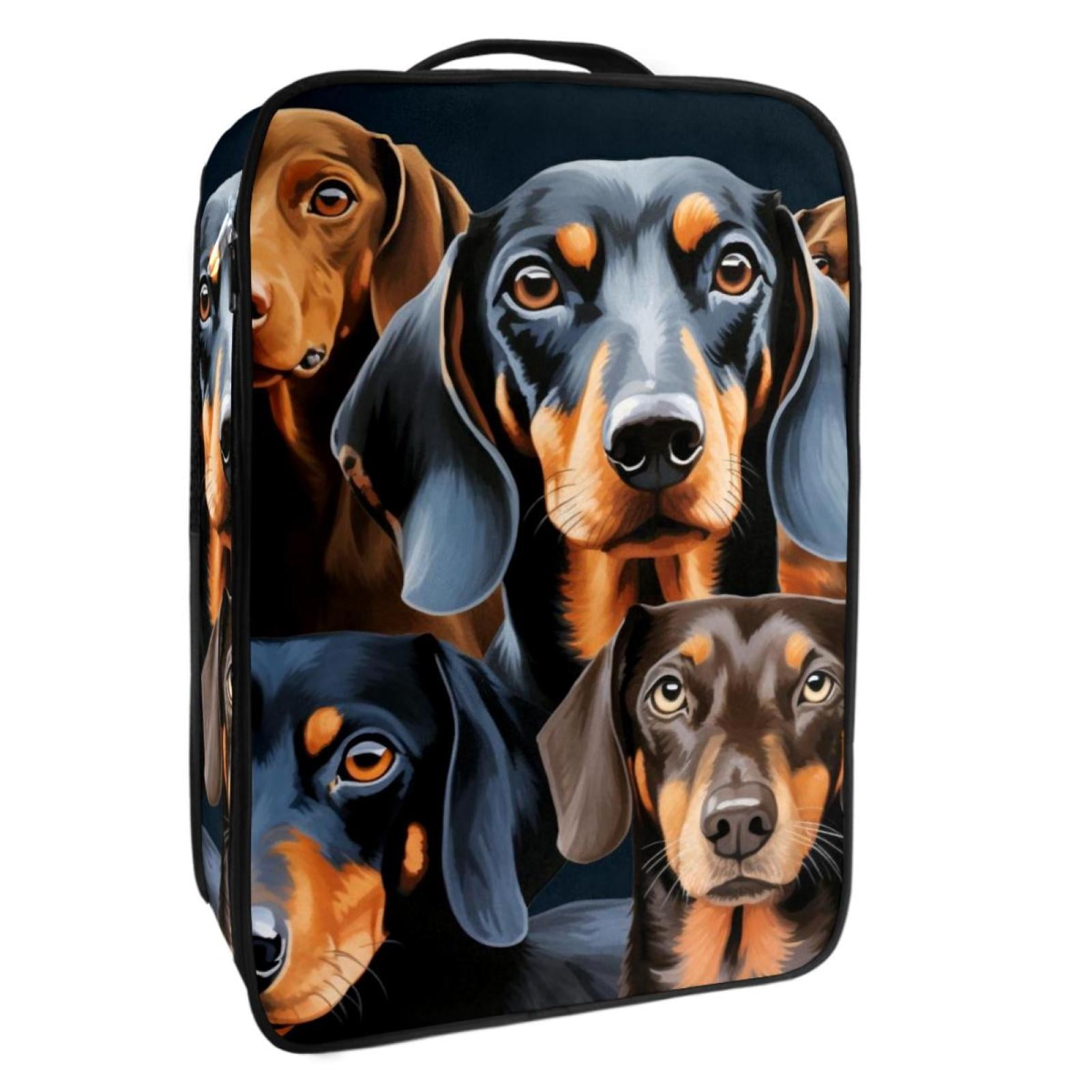 Dachshund Polyester Shoe Storage Containers, 23x31cm/9x12in Shoe Boxes ...