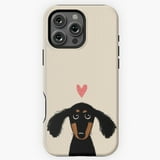 Dachshund Puppy Love Dog Art iPhone Case 17 16 15 14 13 12 11 Pro Max ...