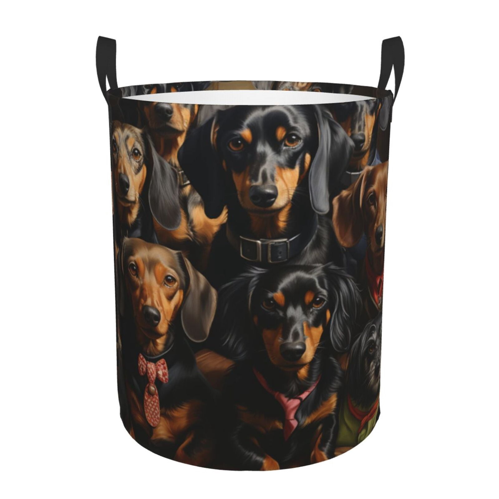 Dachshund Sausage Dogs Art Foldable Laundry Hamper with Handle Storage ...