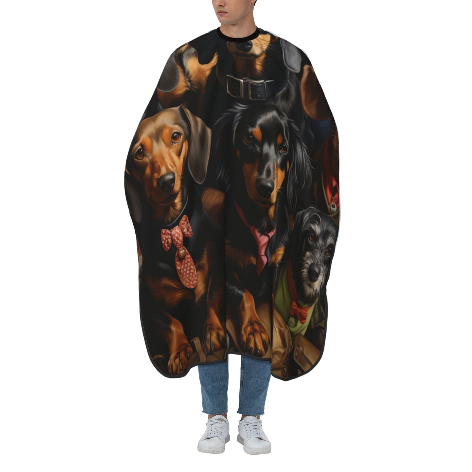 Dachshund Sausage Dogs Art Hair Cut Hairdressing Cape Apron Waterproof ...