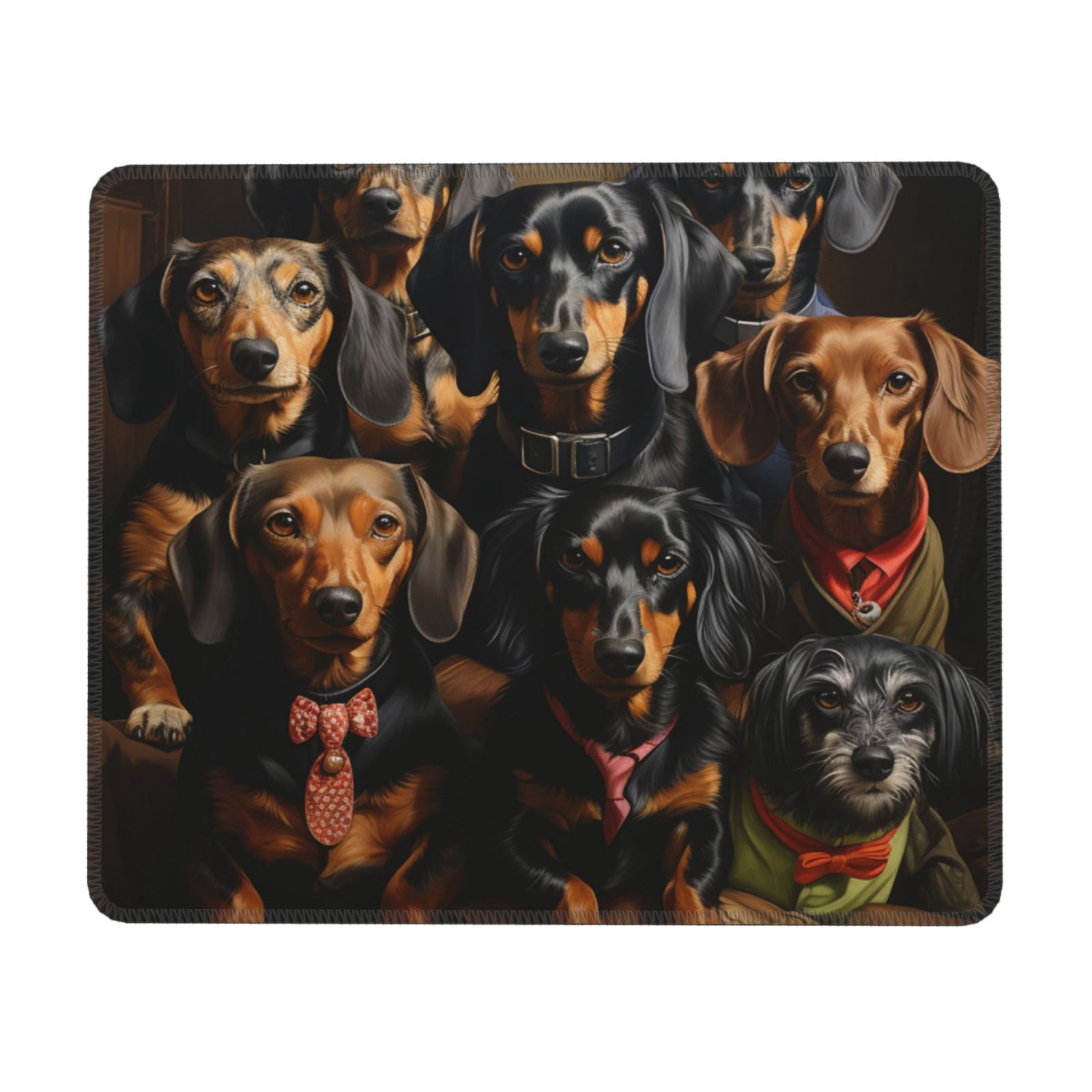 Dachshund Sausage Dogs Art Mouse Pad Non-Slip Rubber Gaming Mousepad ...