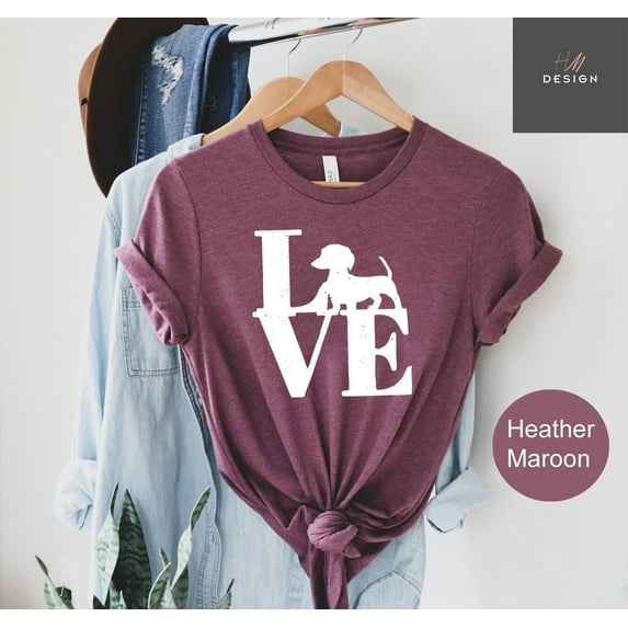Dachshund Shirt, Dog Valentine Shirt, Dachshund Mama Shirt, Dachshund ...
