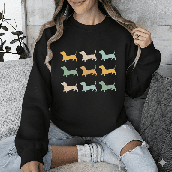 Dachshund Silhouette Classic Wiener Dog Minimal Graphic Pet Lover ...