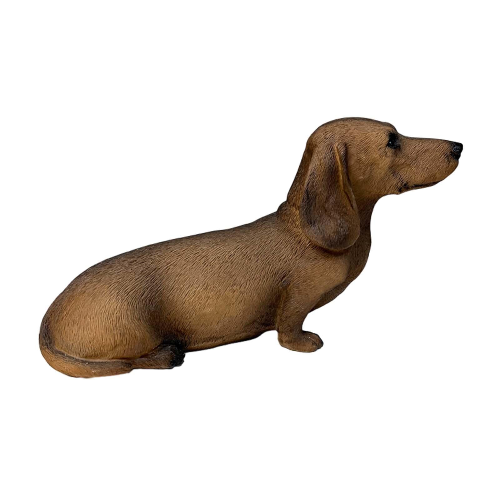 Dachshund Statue, Dachshund Figurine Dog Sculpture, Resin Statue Modern ...