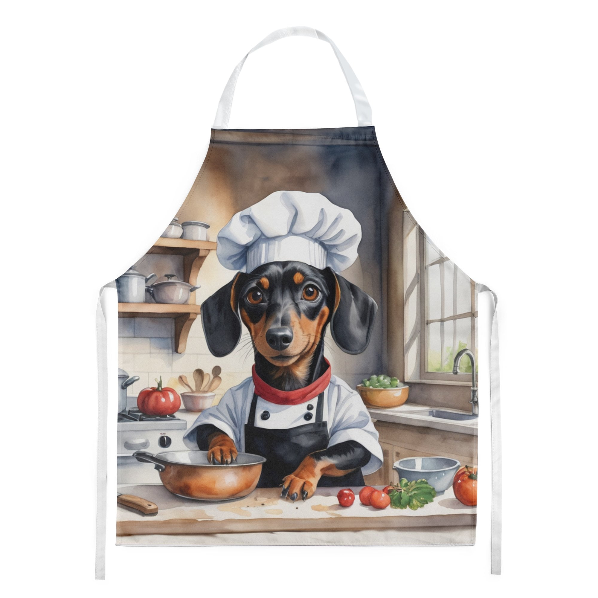 Caroline's Treasures Dachshund Apron 27x30 in, Kitchen BBQ Cooking ...