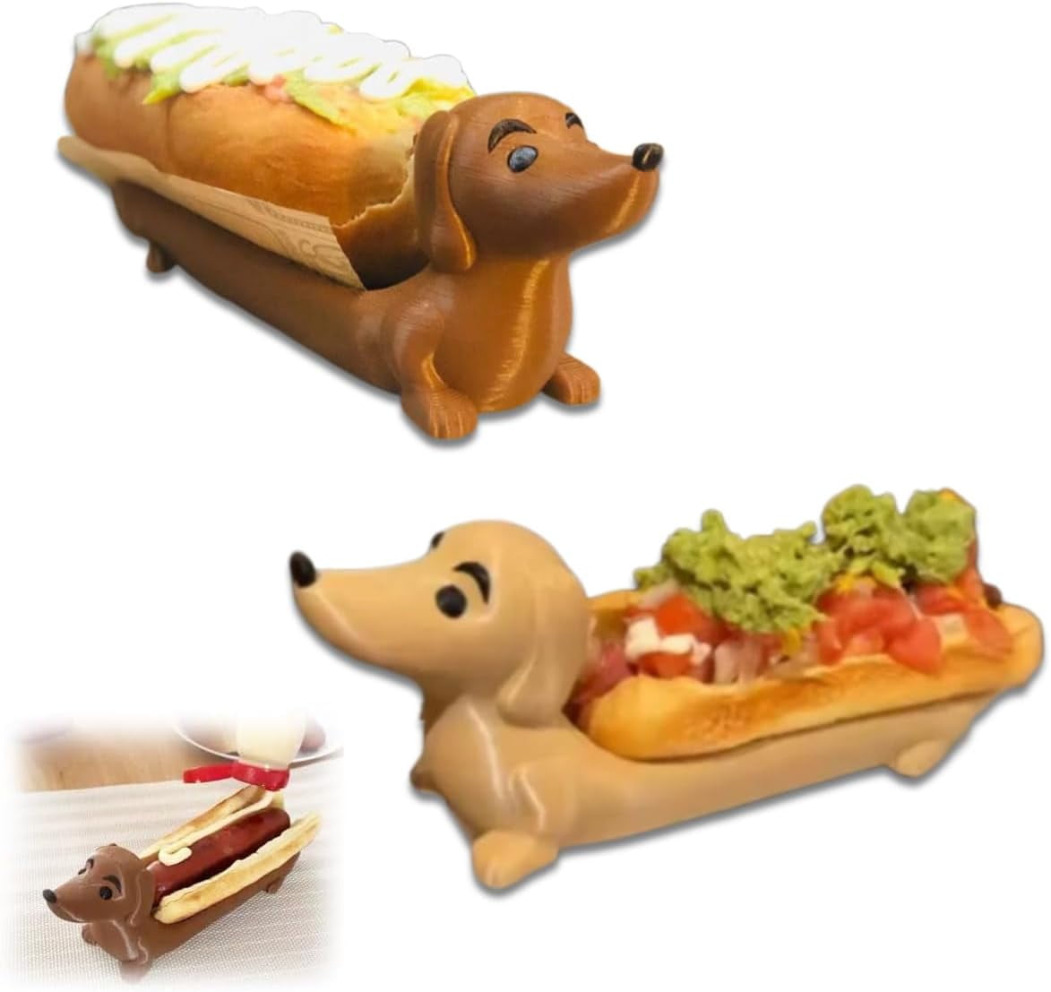 Dachshund Tray, Funny Hot Dogs Sushi Serving Tray Candy Dish Dachshund ...