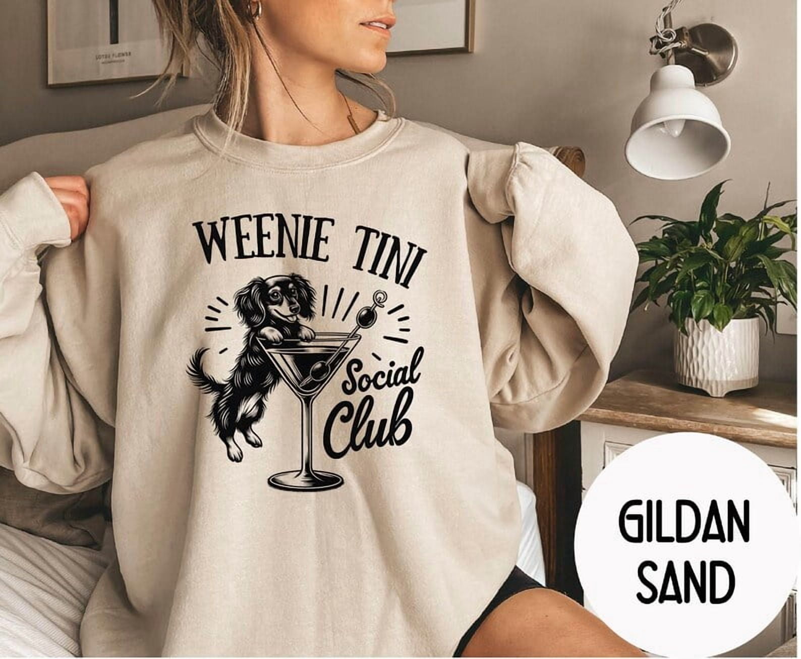 Dachshund Weenie Tini Sweatshirt, Weiner season, for Weenie Dog Owner ...