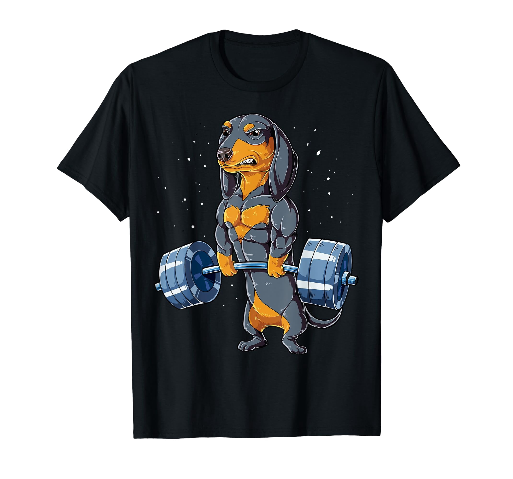 Dachshund Weightlifting Funny Deadlift Men Fitness Gym Gifts T-Shirt ...