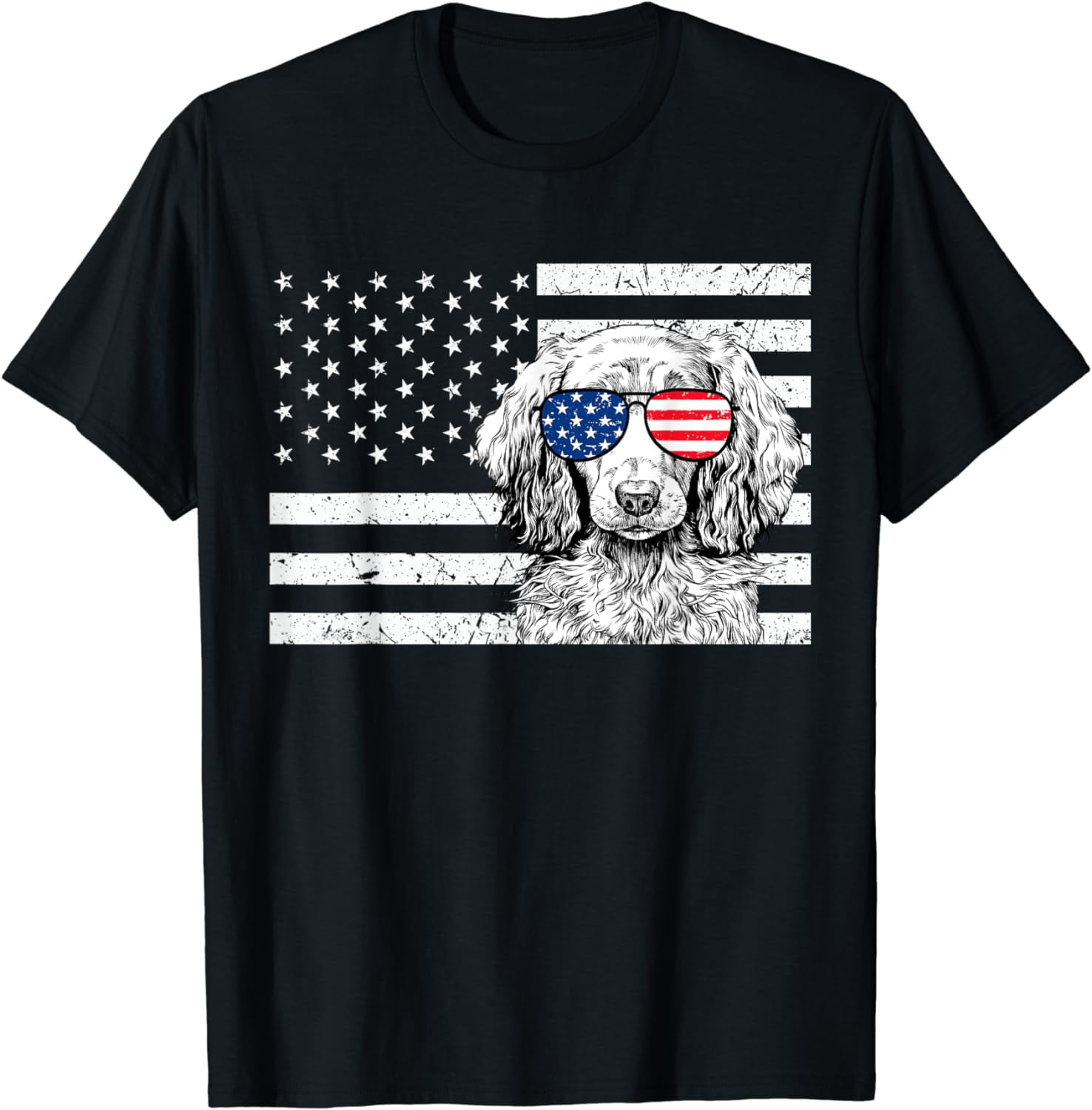 Dachshund Weiner Dog 4th of July US American Flag Patriotic T-Shirt ...